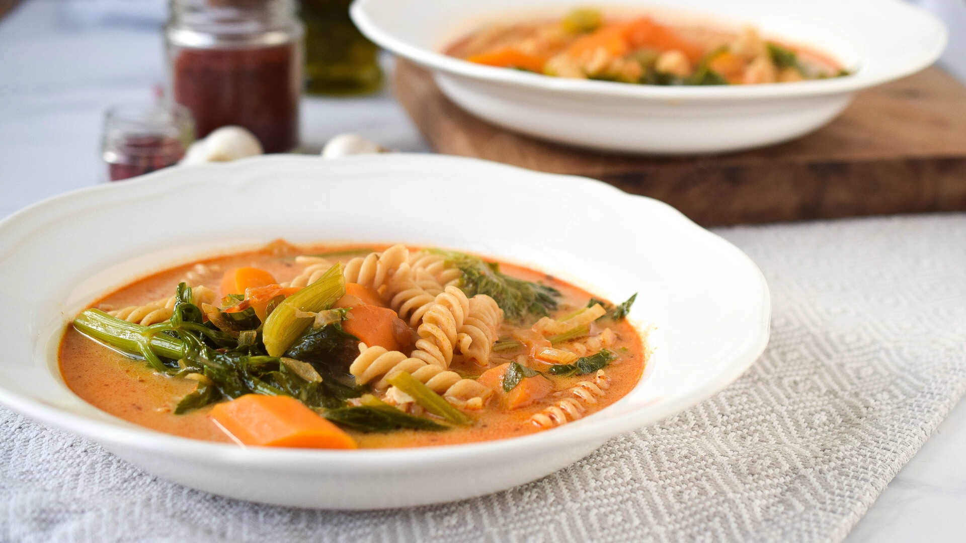 Creamy fusilli vegetable soup - Tatjana Popovic | Certified Health Coach